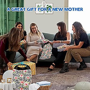 SYNPOS Nursing Covers for Breastfeeding, 360° Full Privacy Breastfeeding Cover, Multi-Purpose Baby Car Seat Cover, Shopping Cart Cover, Stroller Cover, Soft Nursing Apron for Breastfeeding