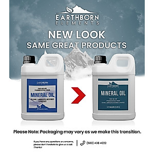 Earthborn Elements Mineral Oil 64 fl oz, Pure & Undiluted, No Additives