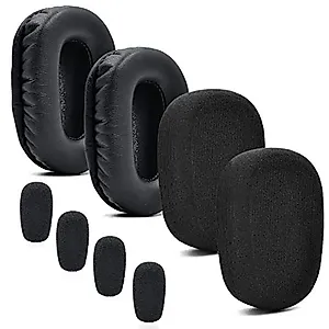 defean Repair Parts Suit Replacement Ear Pads Cushion 4 x mic Foam Compatible with BlueParrott B450-XT B450XT Noise Cancelling Headset