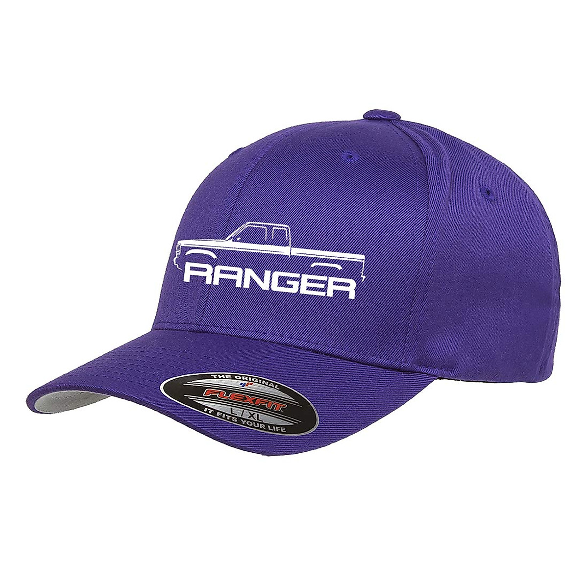 1989-92 Ford Ranger Extended Cab Pickup Truck Classic Outline Design Flexfit hat Cap Small/Medium Purple