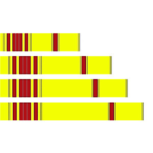 White Water Archery Fluorescent Neon Yellow Red Traditional 1 Arrow Wraps 15Pc (5, 1)