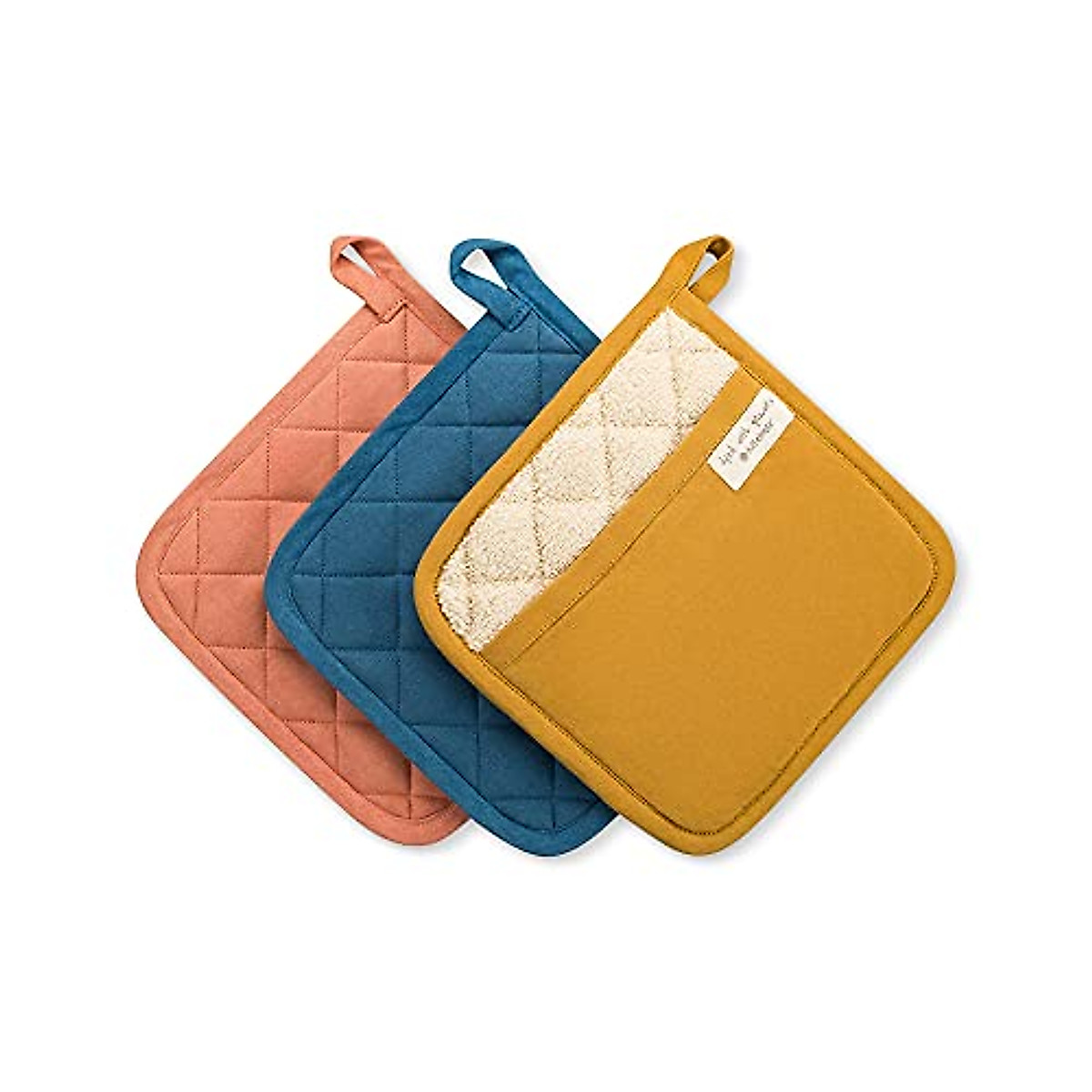 Full Circle Kind Collection Plant-Dyed Organic Cotton, Pot Holder, Turmeric