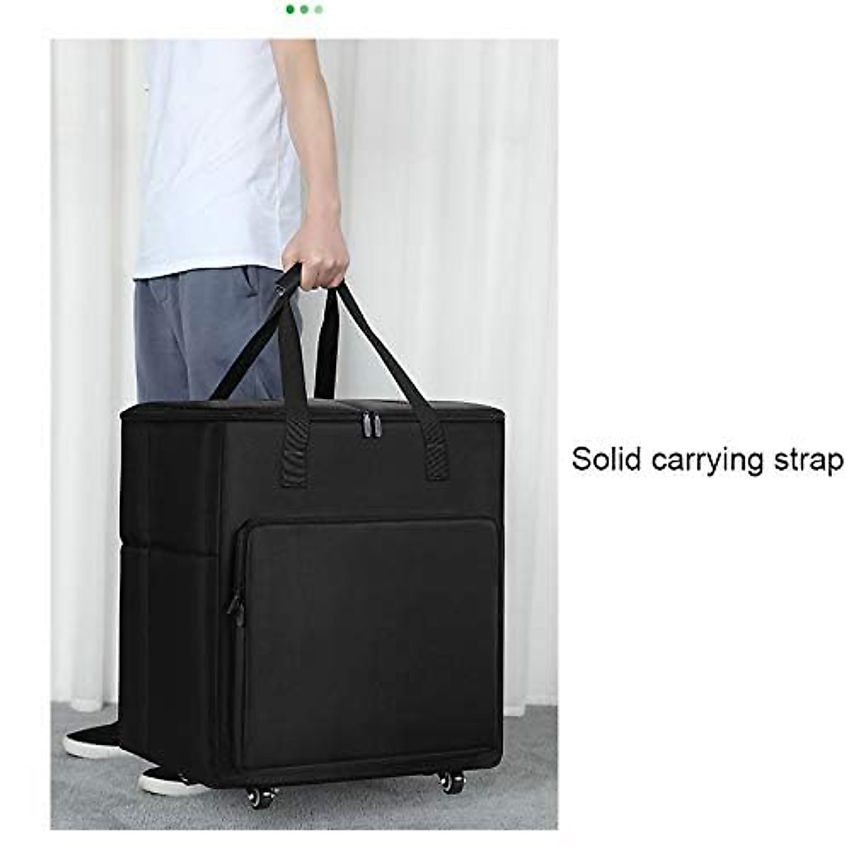 Buwico Desktop PC Computer Travel Storage Carrying Case Bag with Wheels ...