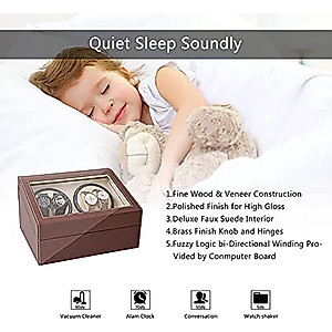SHZICMY Automatic Watch Winder, 4+6 Automatic Watches Winders Storage Display Box Watch Winders Case