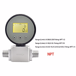 AMS2106 Digital Display Gas Mass Flow Meter Special for Carbon Dioxide CO2 (0～500mL/min)