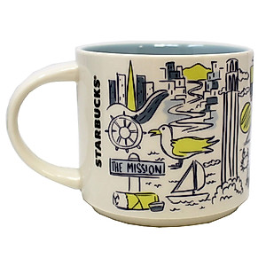 Starbucks Been There Series San Francisco,Ceramic Mug, 14 Oz