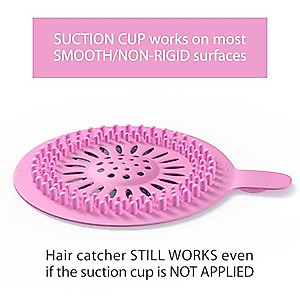 TOLKIUM Vibrant Drain Hair Catcher 5-Pack - Durable Silicone Like Shower Drain Cover Hair Catcher for Bath, Sink, Shower, and Bathtub - Home Essentials Drain Cover to Help Prevent Clogging