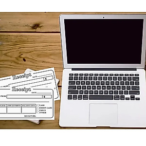 Money and Rent Receipt Book,3x7 Inch Carbonless Copy Receipt Book for Boutique Business Supplies,5 Pack(50 Sets Per Book)