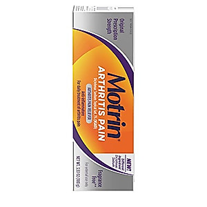 Motrin Arthritis Pain Relief Diclofenac Sodium Topical Gel 1%, Anti-Inflammatory Cream for Arthritis Pain in Hands, Wrists, Elbows, Knees, Feet & Ankles, NSAID Pain Relief Gel, 3.53 Oz