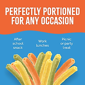 Sensible Portions Garden Veggie Snacks - Veggie Straws, Snack Size, Zesty Ranch, 1 Oz (Pack of 24)