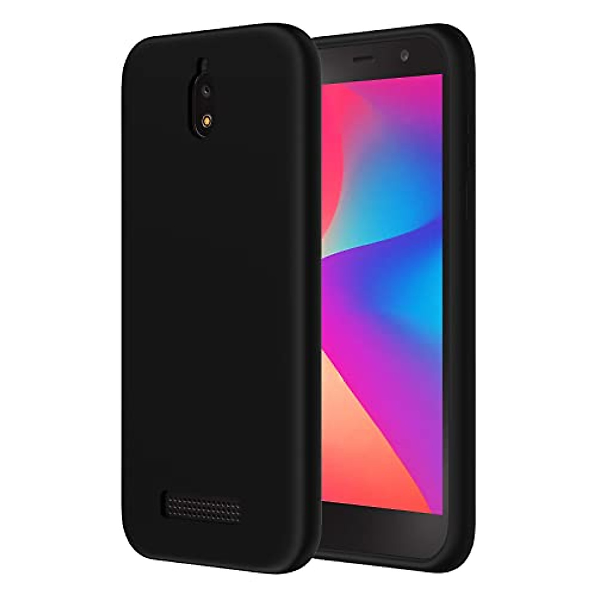 Aochuang BLU View 2 B130DL Case - TPU Silicone Cover, Shockproof with Microfiber Lining (Black)