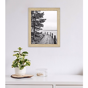 MCS Studio Gallery 11x14 Picture Frame Natural Woodgrain, Rectangle Photo Frame for Photos, Posters & Art Prints (1-Pack)