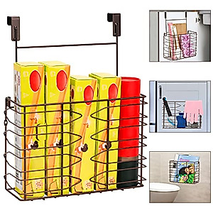 Cutting Board Holder Cabinet Door Organizer Kitchen over the Door Organizer Bronze-Pack of 2