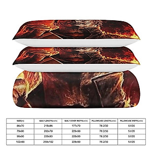 Pbunlkl Michael Killer Myers 3-Piece Bedding Set Duvet Cover Pillow Shams Set Soft Lightweight Comforter Cover Set 102"x90"