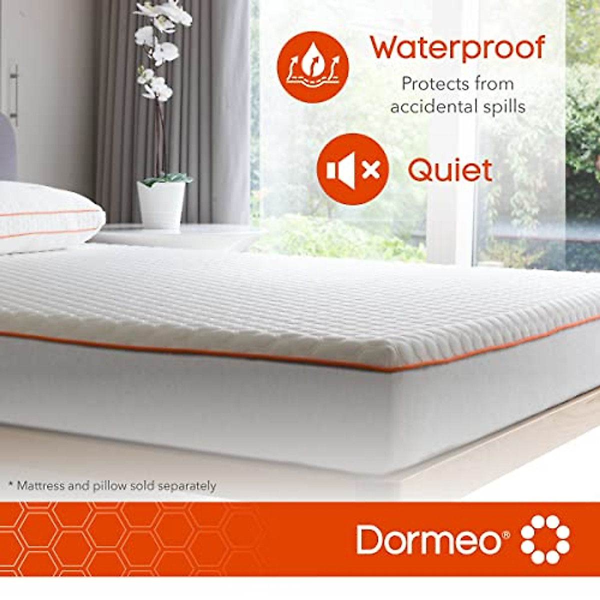 Dormeo Twin XL Mattress Bed Toppers and Twin XL Premium Mattress Protector - Waterproof Mattress Protector with Cooling Technology