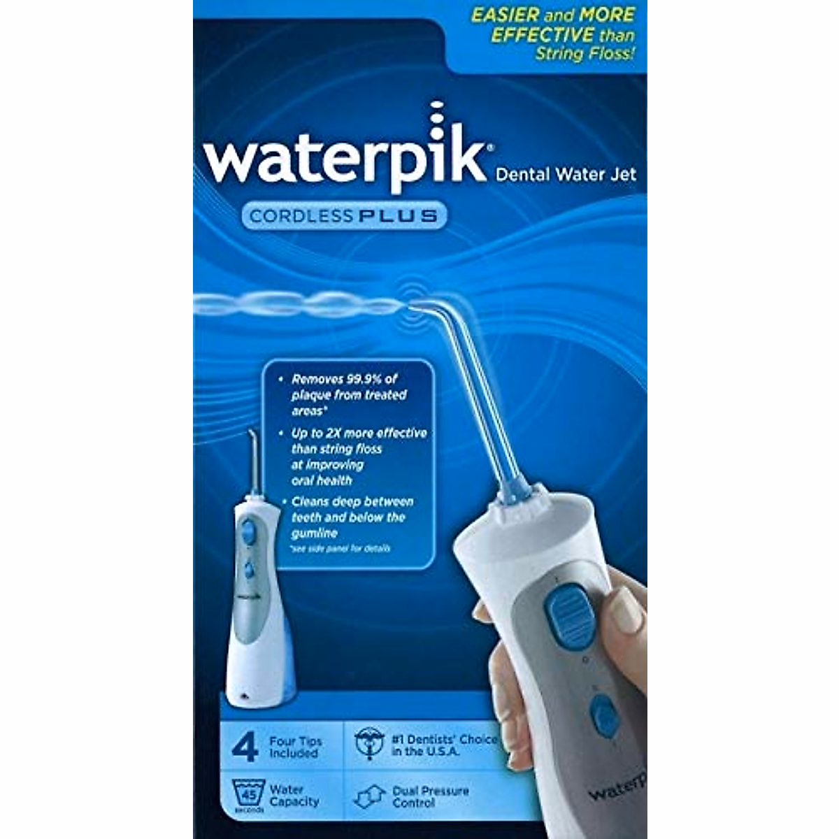 Waterpik Ultra Cordless Water Flosser WP450 1 ea (Pack of 2) - Packaging May Vary