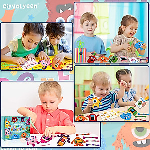 CiyvoLyeen Little Monsters Sewing Craft Kit for Children Adopt A Monster Felt Plush DIY Sewing Art Kids Educational Toys Monster Bash Craft Gift for Beginners Set of 8
