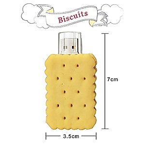 32GB USB Flash Drive Cookie-Shaped, BorlterClamp Novelty USB Drive Thumb Drive Memory Stick for External Data Storage