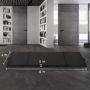 Gymnastics Mat Tumbling Mat Gym Mat Gymnastic Mat Foldding Lightweight Tumbling Mat 2 Inches Thick Fitness Yoga Exercise Mat Home Gym Mat Equipment