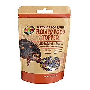 Zoo Med Tortoise & Box Turtle Flower Food Topper 0.21 oz - Pack of 2