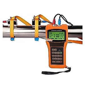 XAXAX Water Flow Meter, TUF-2000H TS-2(DN15~DN100) TM-1(DN50~DN700mm) TL-1(DN300~DN6000) Handheld Digital Liquid Ultrasonic Flow Meter Water Flowmeter,Gallon, QTS, PTS, L, m³(Host TS-2-HT TM-1-HT)