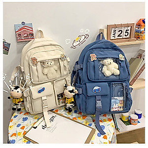 Micjcit College Student Backpack Waterproof And Wear-Resistant Leisure Business Sports Backpack Computer Bag Free Doll