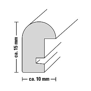 HAMA Phoenix Wooden Photo Frame, Gold, 30 x 40 cm