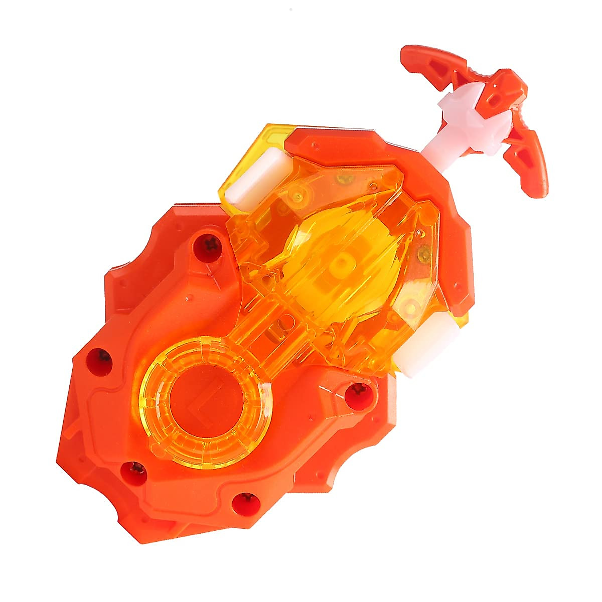 Battling Tops Burst Launcher B-184,L/R Two-Way Launcher,DB Layer System Pull-Wire Launcher (Orange)