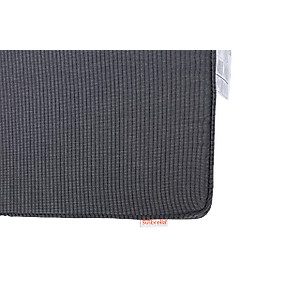 UIXE Outdoor Deep Seat Cushion Set with Sunbrella Slipcovers, Patio Furniture Cushions & Back Pillow, Water-Resistant Outdoor Cushion Cover Backyard Sectional Sofa Cushions for Bistro Chair - Gray