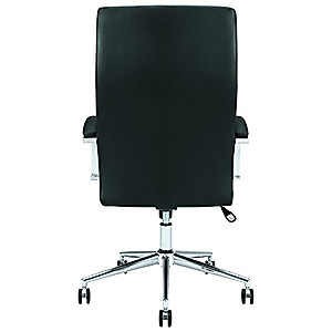 HON Executive Task Chair - High Back Leather Computer Chair for Office Desk, Black (VL105)
