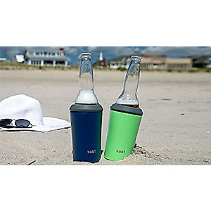 Zak Designs Durable 18/8 Stainless Steel with Vacuum Insulated Can and Bottle Cooler, Great for Cold Drinks Stay Cold in Pool and Party (12oz, Pistachio, BPA Free)