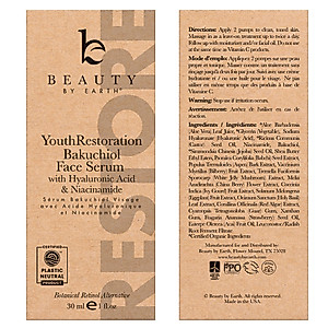 Bakuchiol Face Serum - USA Made with Natural & Organic Ingredients, Plant Based Retinol Alternative for Sensitive Skin, Smoothes Wrinkles & Fine Lines, Anti Aging Serum for Face, Skin Care Serum