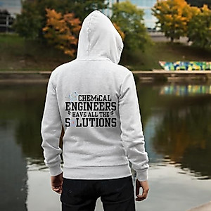 Wonderful Gifts for Chemical Engineers Graduates and Students Gray and Muticolor Unisex Hoodie