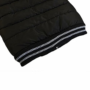 AMIYAN Toddler Boys Girls Down Jacket Hooded Thickened Warm Winter Snowsuit Coat Outerwear(Black, 2-3T)