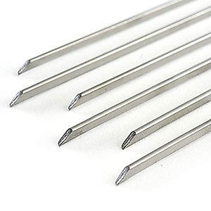 Norpro Stainless Steel 14-Inch Skewers, Set of 6, Silver