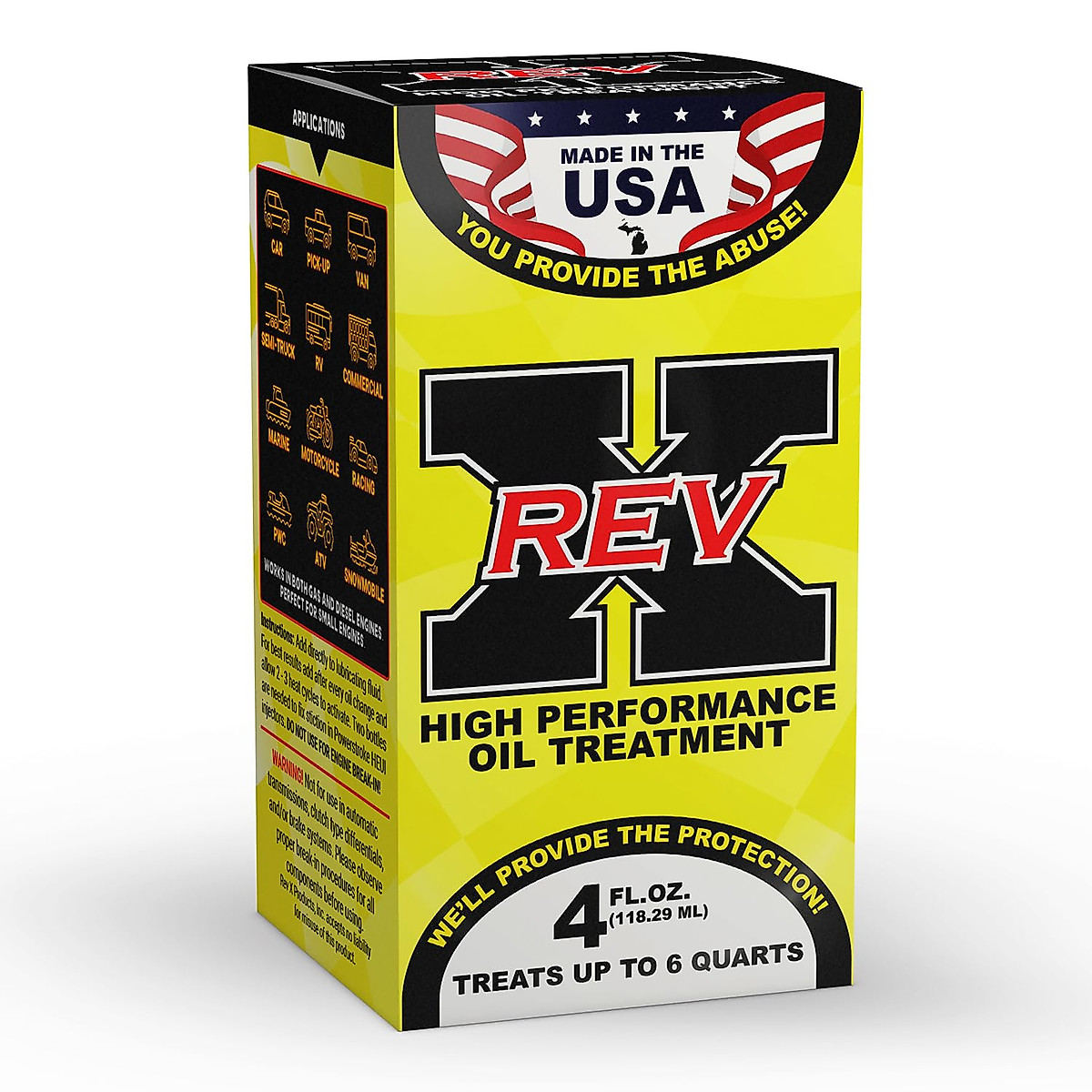 REV X High Performance Oil Additive - 4 fl. oz. Bottle