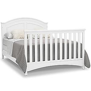 Delta Children Perry 6-in-1 Convertible Crib - Greenguard Gold Certified, Bianca White