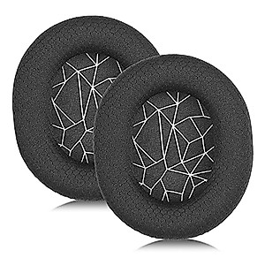 MOLGRIA Ear Pads Cushion for Arctis 7, Replacement Fabric earpads Compatible with Steel Series Arctis 3 5 7P Arctis 9 Arctis 1 Arctis Pro Prime PC PS3 PS4 PS5 Gaming Headset (White Texture Lining)