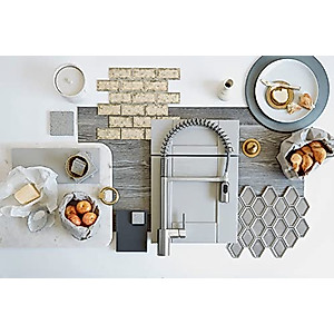 Moen Align Spot Resist Stainless Steel Motionsense Wave Sensor Touchless One-Handle High Arc Spring Pre-Rinse Pulldown Kitchen Faucet with Sprayer, 5923EWSRS