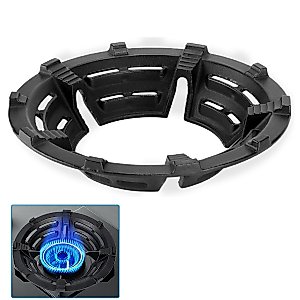 IEUYO Cast Iron Wok Support Ring Burner Ring for Gas Stove Rack Pot Holder Anti-skid Time-saving and Energy-saving for 5 claws racks or grates