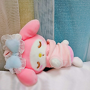My Melody Plush Toys, Kawaii Sleep Cinnamoroll 9inch/23cm Cartoon Stuffed Animals My Melody Cinnamoroll Plush Toy Anime Kawaii Cute Soft Plushie Appease Girls Doll Toys Gifts