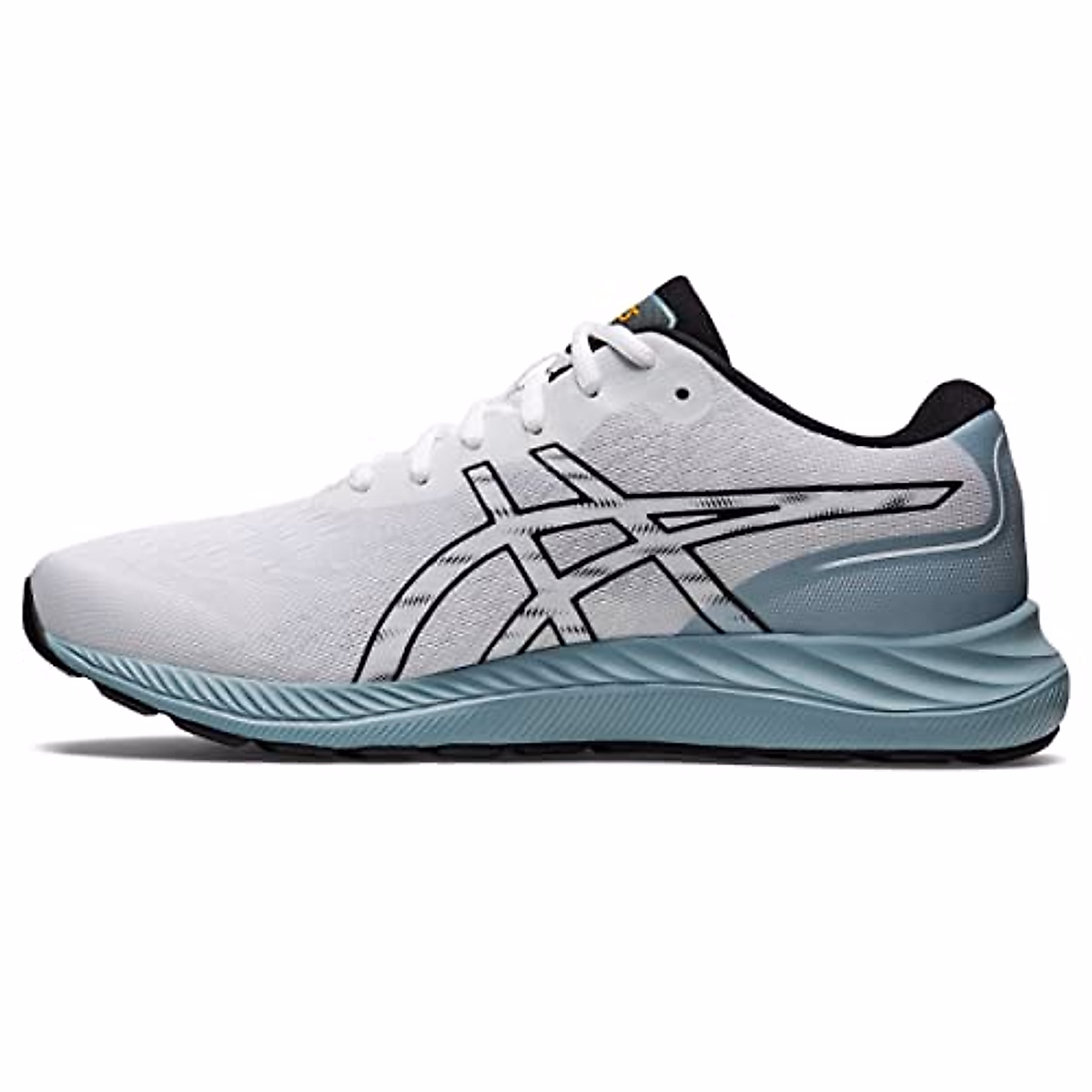 ASICS Men's Gel-Excite 9 Running Shoes, 13, White/Black/Light Blue