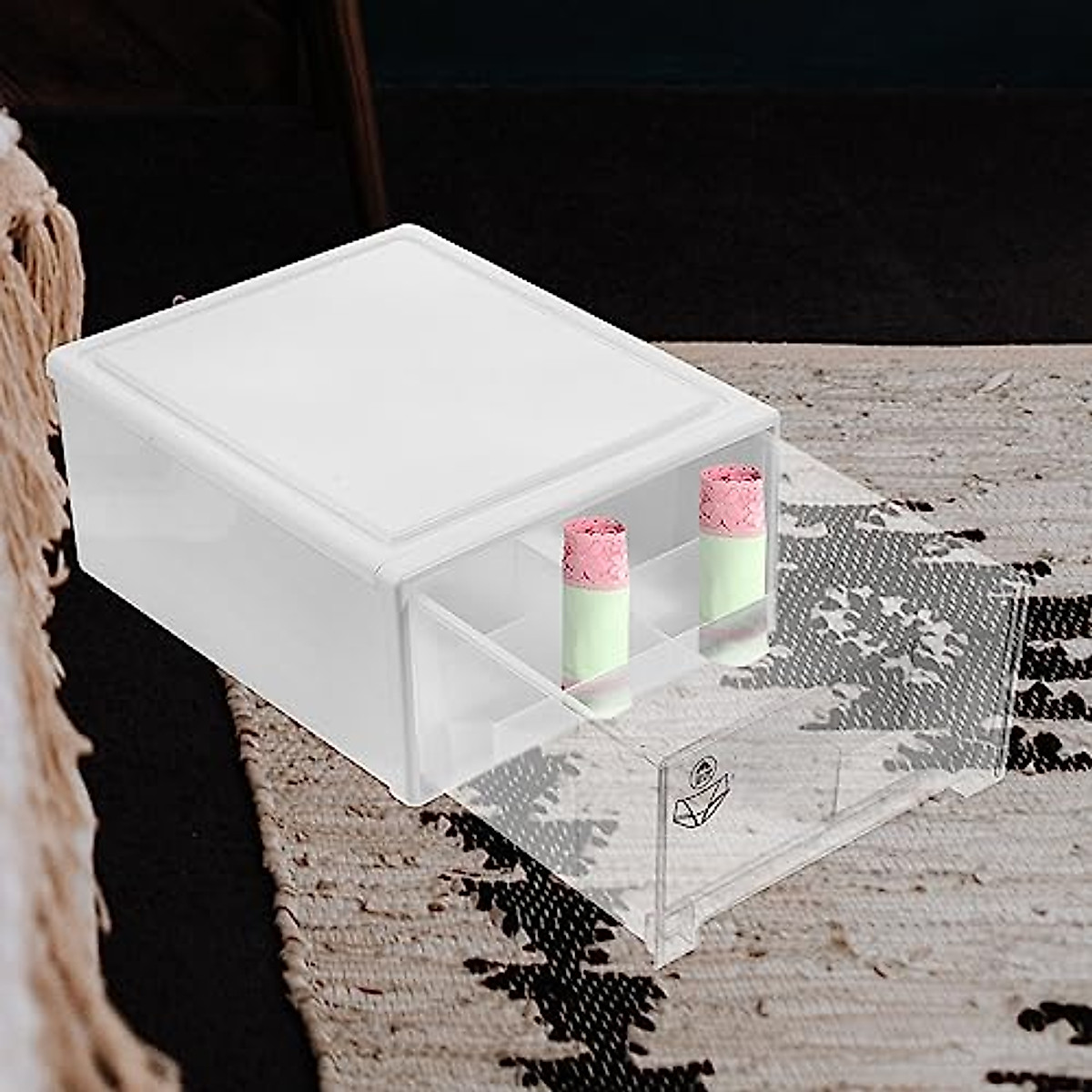 Alipis Underwear Drawer Organizer Sock Bra Storage Boxes Foldable Dresser Closet Organizers for Storing Bras Underpants Ties Belts Baby Clothes Dress Gloves Sock Storage Case