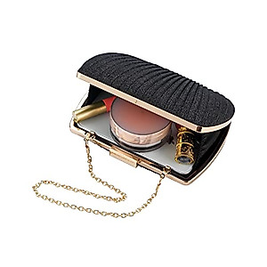 Savatano gold clutch,Evening bag gold clutch purses for women evening wedding cocktail party crossbody shoulder handbag