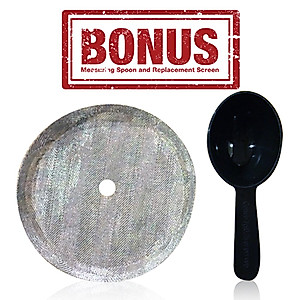 Lux Essentials French Press Coffee Maker & Tea Set 34 Oz includes Replacement Screen & Spoon