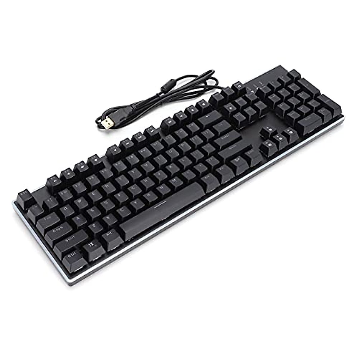 Gaming Keyboard, USB 104 Keys RGB Backlight Effects Led Keyboard Mechanical, Ergonomic Keycap Design, Computer Accessories, for Win 2000/XP/7/8/10.