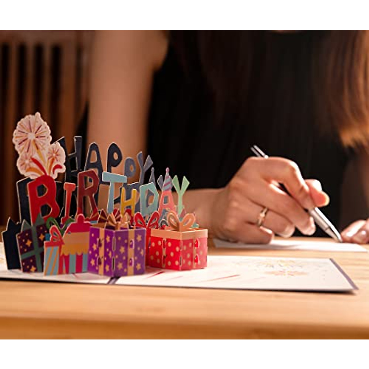 Magic Ants Happy Birthday Card, Pop Up Birthday Card, 3D Birthday Popup Card, Pop Up 3D Greeting Cards, Anniversary Card, Happy Birthday Pop Up Card with Envelope Postcards