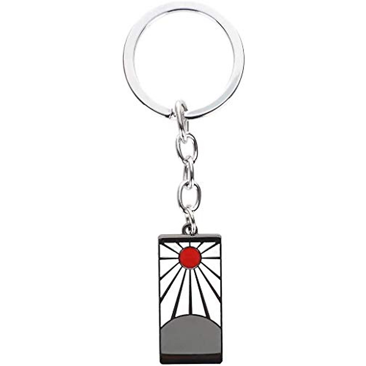 Anime Cosplay Keychain with Earrings for Tanjirou, Metal