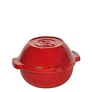 Emile Henry Ceramic Bread/Potato Cooker | Burgundy