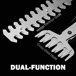 HUOEREN Hedge Trimmer Cordless for Makita 18V Battery Electric Bush Trimmer - Grass Shear and Hedge Trimmer in One (Battery and Charger Not Included)